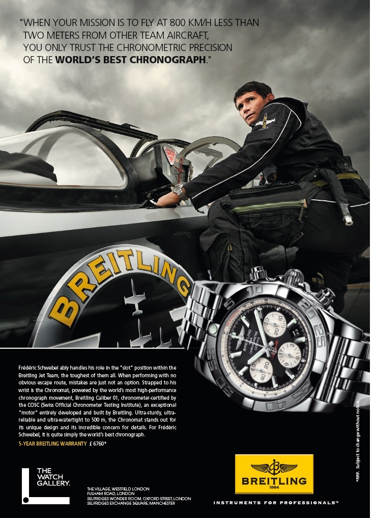 Mike Olivella's Photography Blog: Breitling Sabre Ad - From Start To Finish