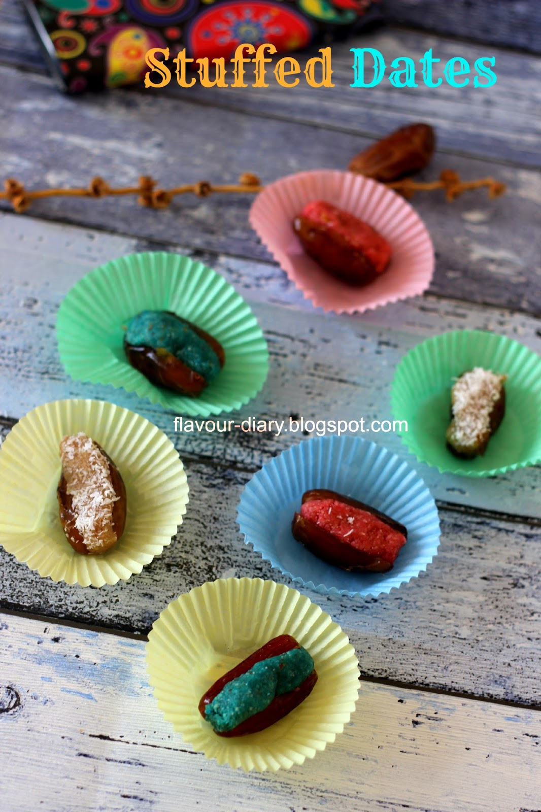 Flavour Diary: Stuffed Dates | How to make Stuffed Dates | Flavour Diary