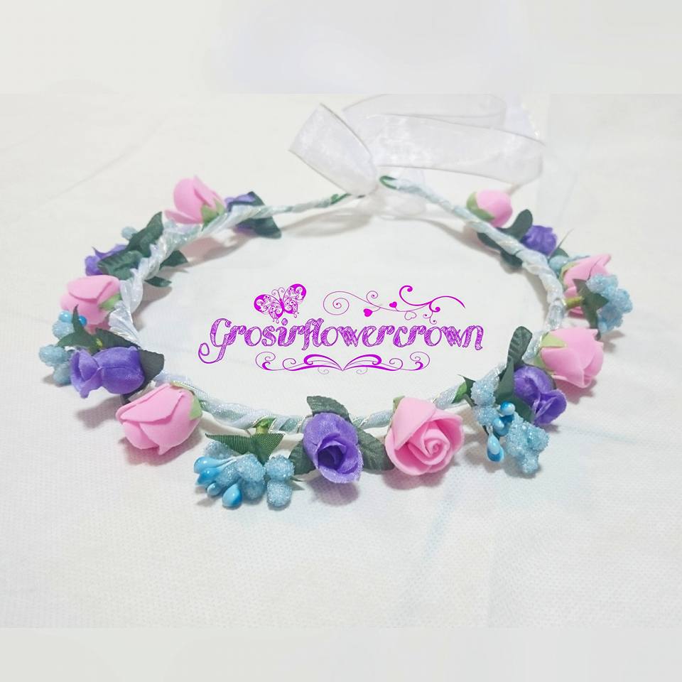 Jual Flower Crown Mahkota Bunga Bridal shower Wedding Premium Handmade ...