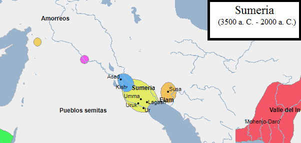 Filosofía Apuntes: Historia de los Sumerios (3500 a. C. - 2000 a.C.)