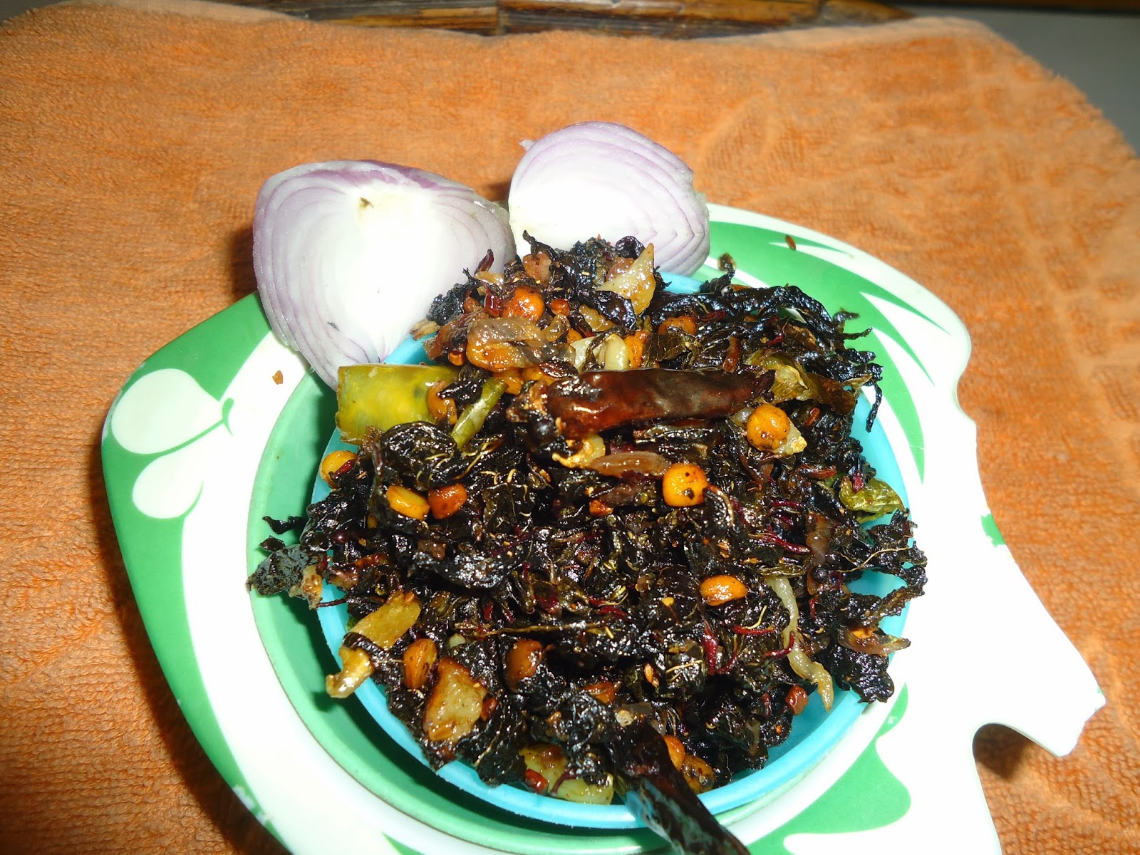 Kusuma's Abhiruchi: Gongura Methipodi Talimpu