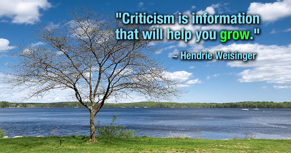 Successful Teaching: Accepting Criticism