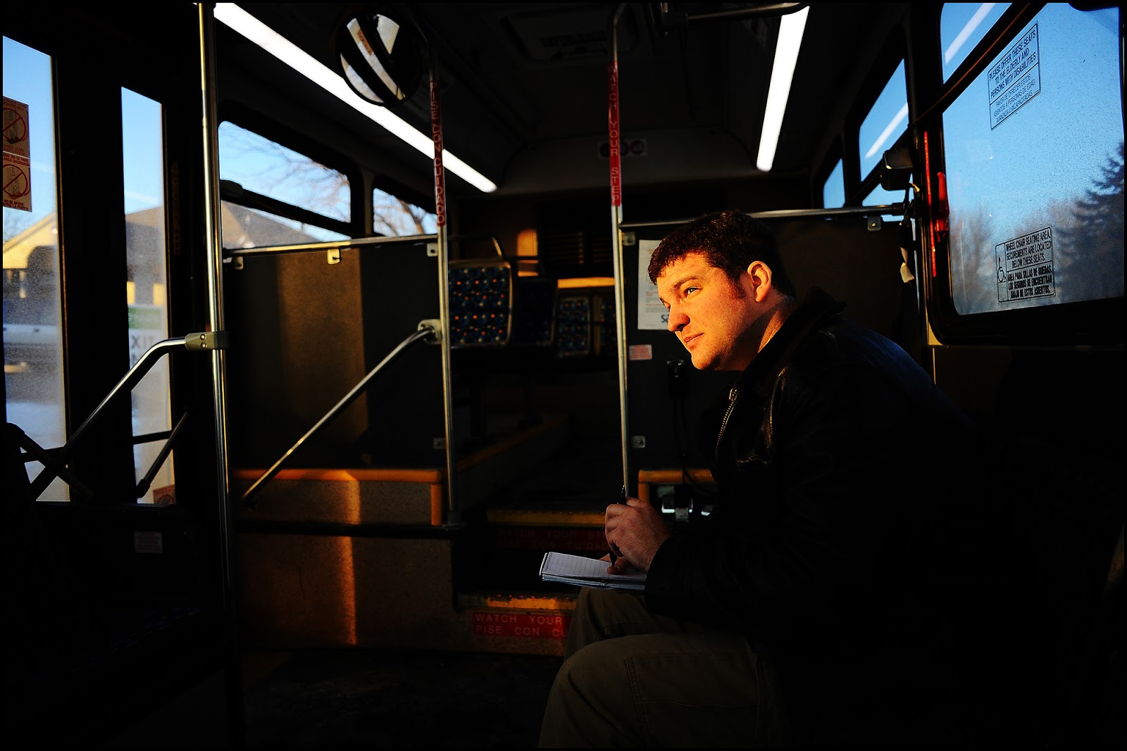 Joe Ahlquist|Photographer: Riding the Bus (1.22.14)