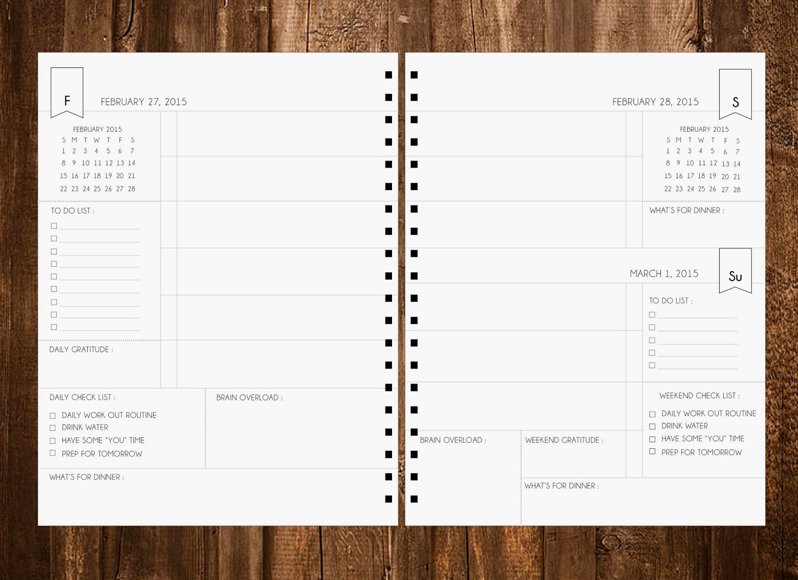 the mcnulty's: Simply Designed Day Planner