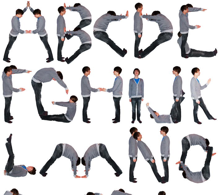 DanTadman: Personal Bodies Alphabet