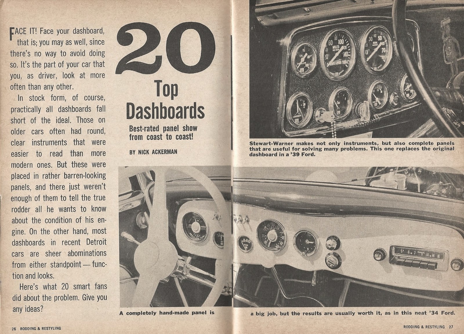 Deadly Curves: 20 Top Hot Rod Dashes from 1961 (Rodding & Restyling ...