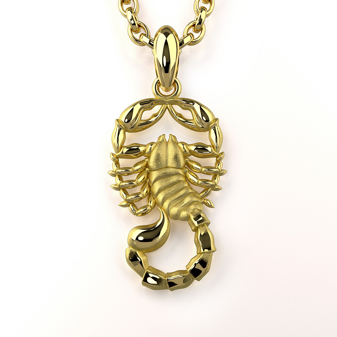 Gold.Art. 3D collection: Scorpio Zodiac Sign Pendant