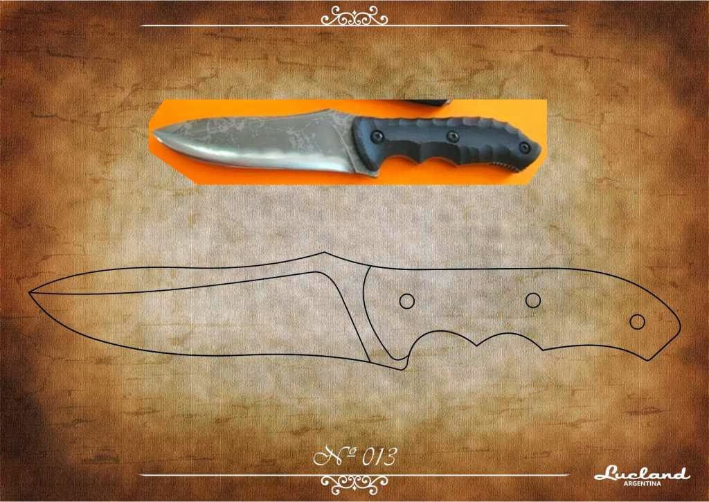 facón chico: Moldes de Cuchillos