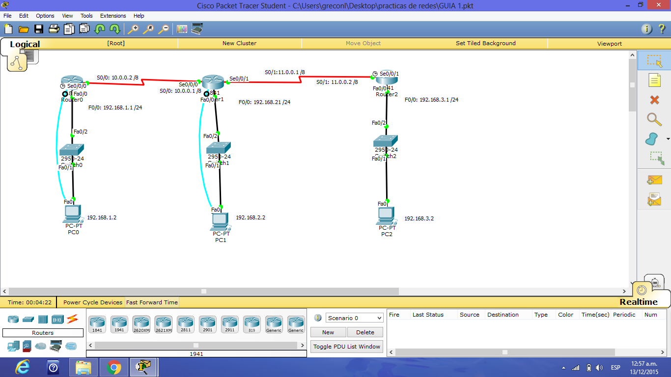 ciclo redes : guias y practicas de redes en cisco packet tracer