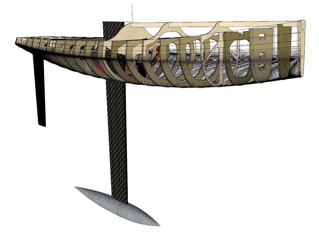 IOM Fin, Bulb, and Rudder