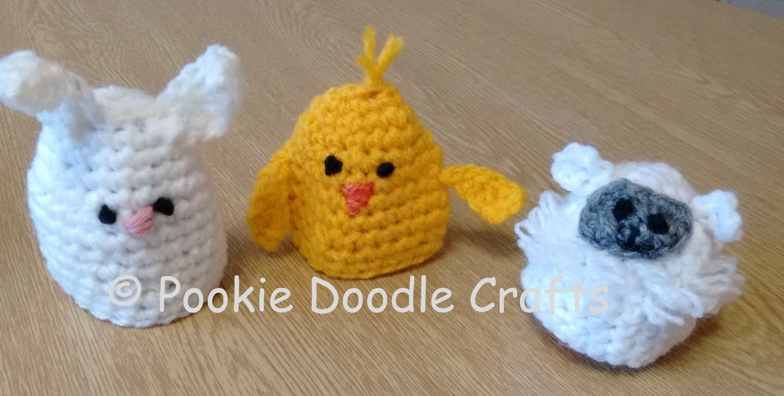 Pookie Doodle Crafts: Crochet Amigurumi Chocolate Easter Egg Holders ...