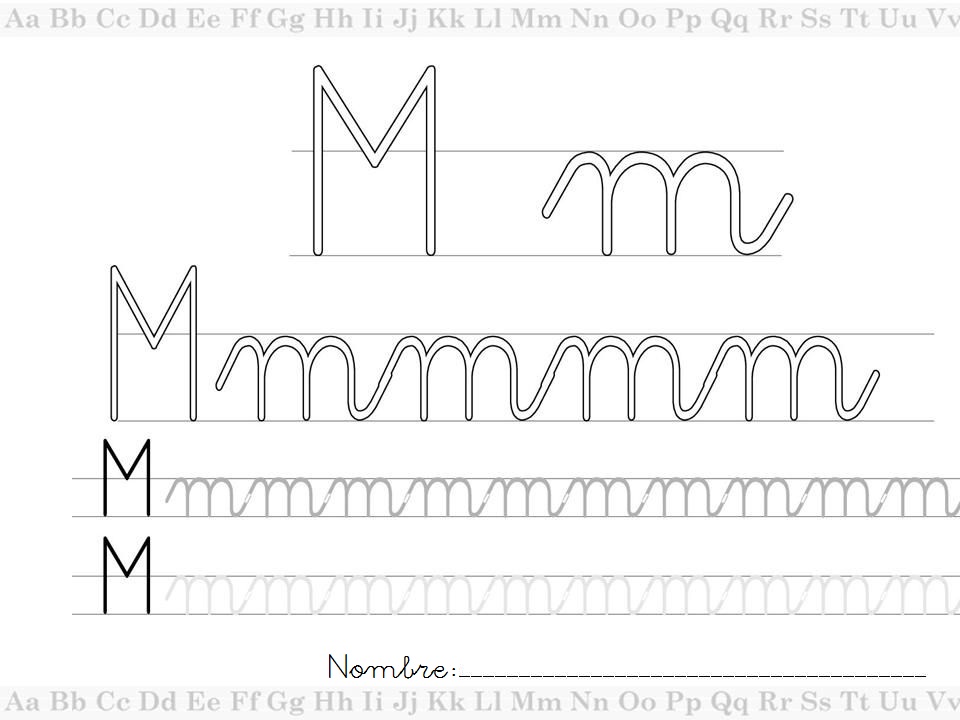 Mi Mundo Infantil: GRAFÍA DE LA M