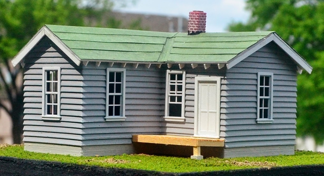 Nirvana Valley Model Railroad: Frisco Section House, 3d Printed in HO Scale