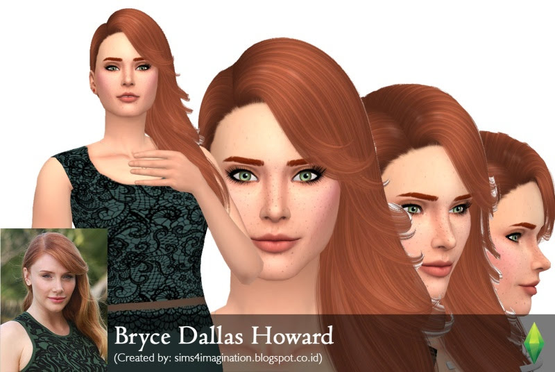 My Sims 4 CAS - Bryce Dallas Howard - Imagination Sims 4 CAS