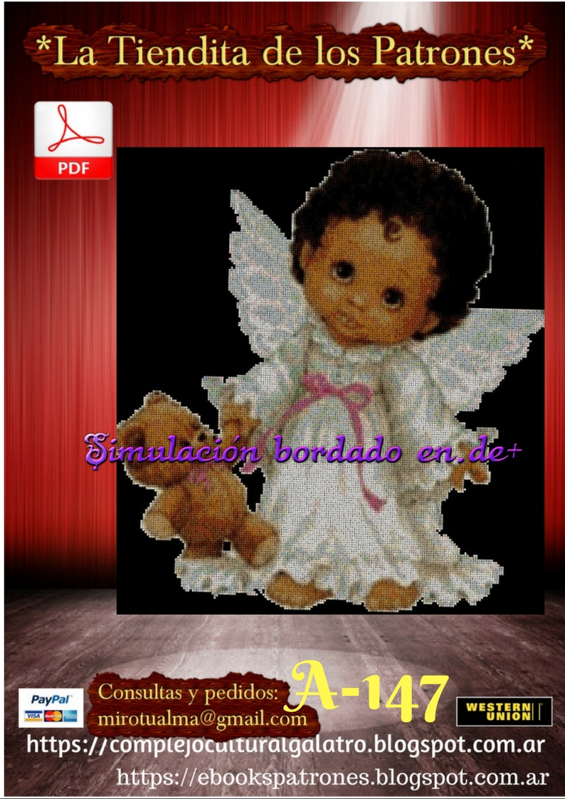 EBOOKS PATRONES : ANGELITOS : Patrones para tus bordados a mano