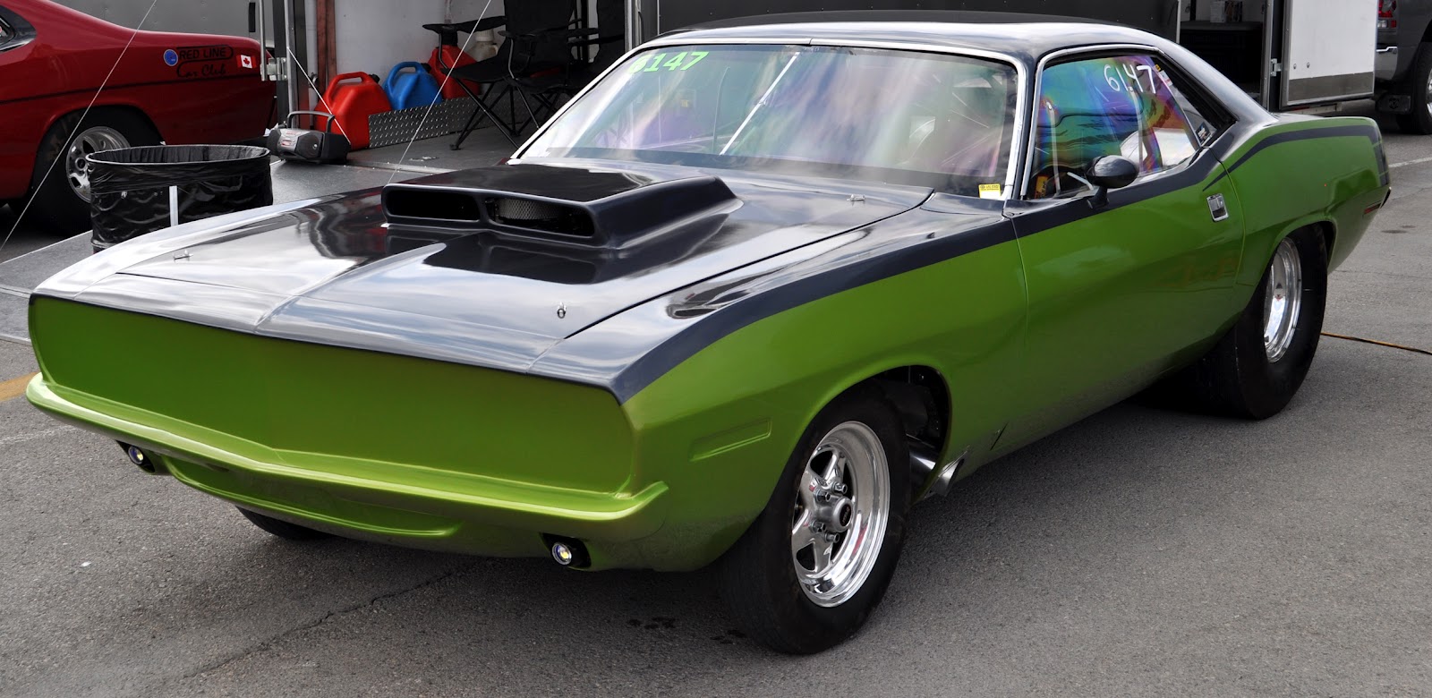 Just A Car Guy: Mopar Muscle cars from all over the pits at Mopars at ...