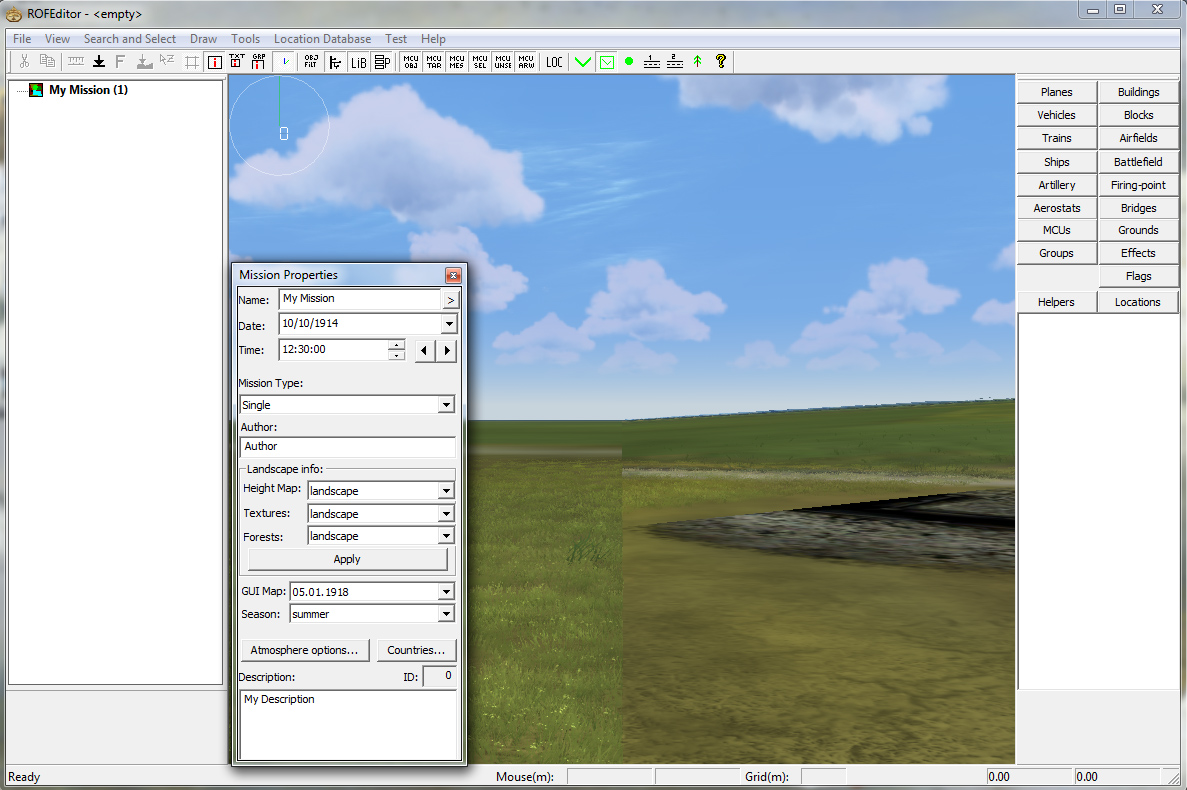 Prangster's aerodrome: RoF Mission Editor tutorial 1