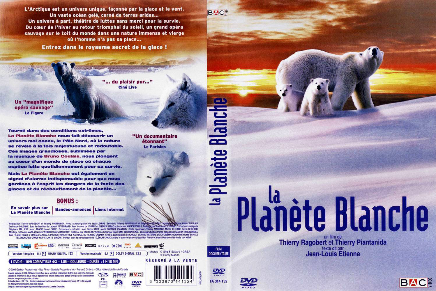 Capas Documentários: O Planeta Branco
