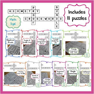 Math Dyal: Geometry Proof Crossword Puzzles