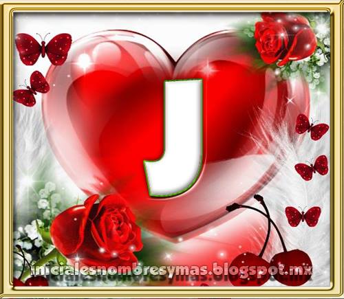 Iniciales Nombres y Más: Hermoso corazón con iniciales