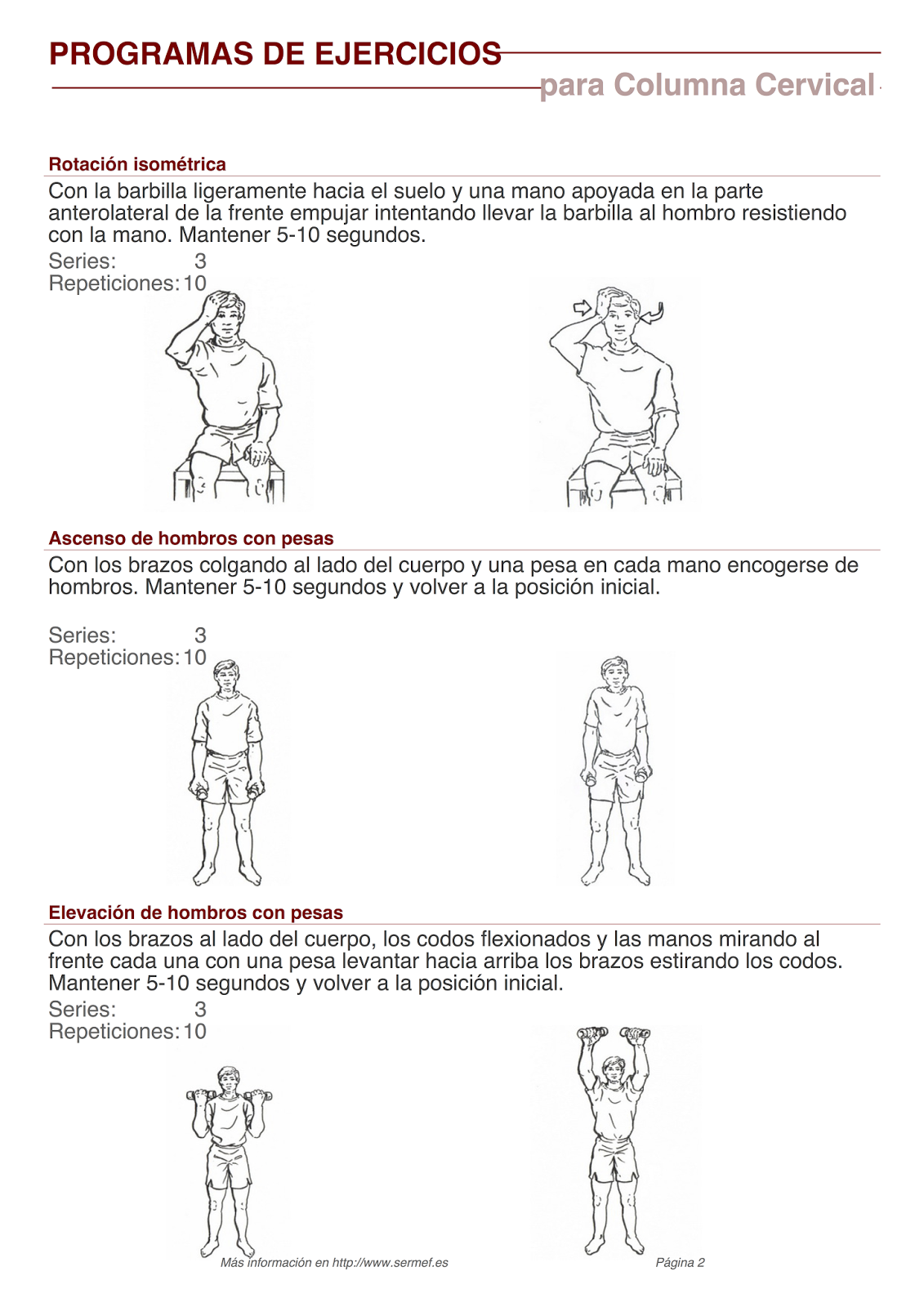 UGC Utrera Sur: Programa de ejercicios para columna cervical