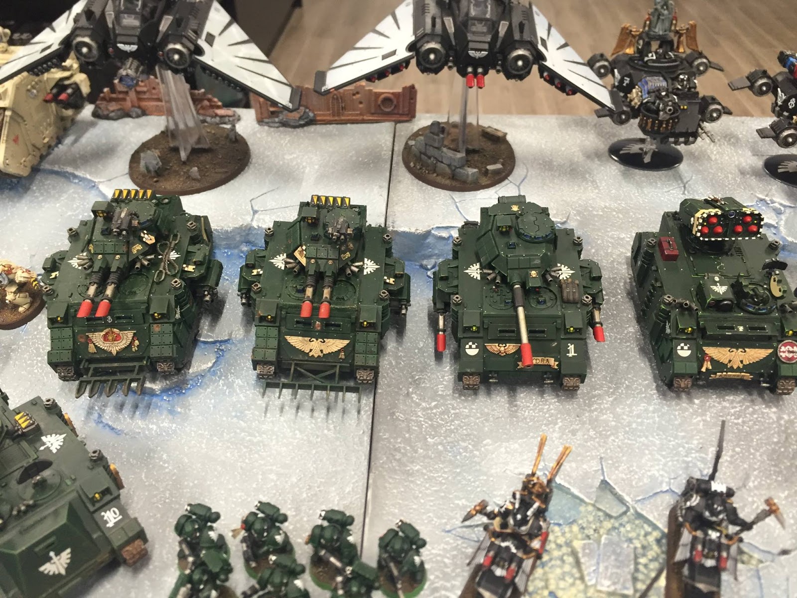 Colorblind Painter: Entire Dark Angels 4th Company with Reserves