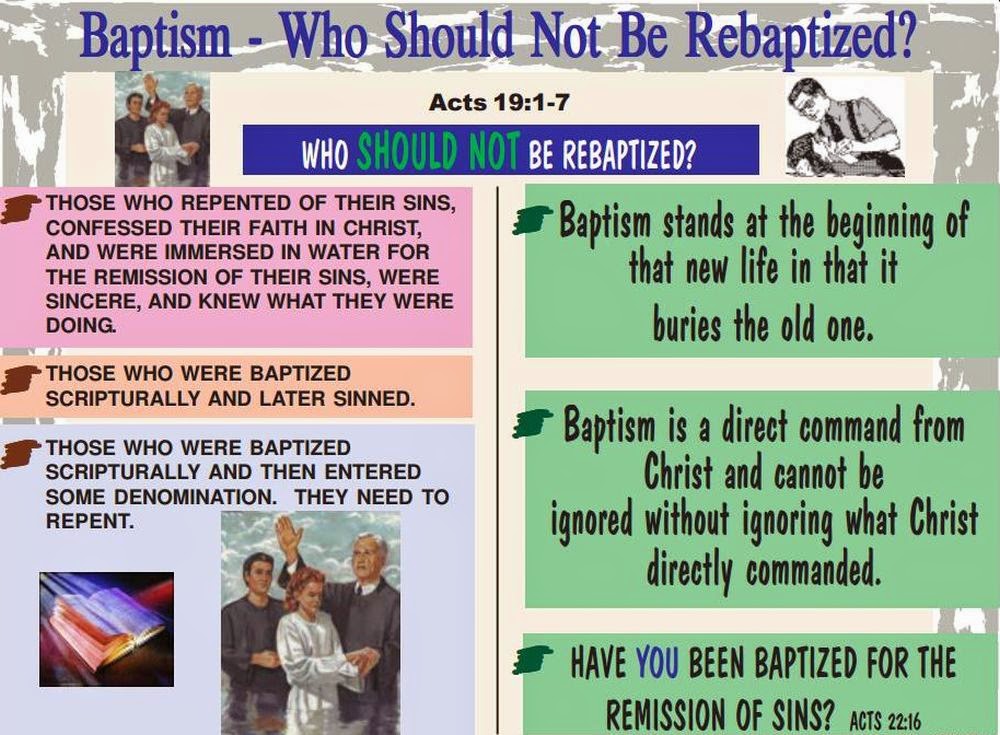 SCRIPTURES WEEKLY: Is Re-Baptism Important?