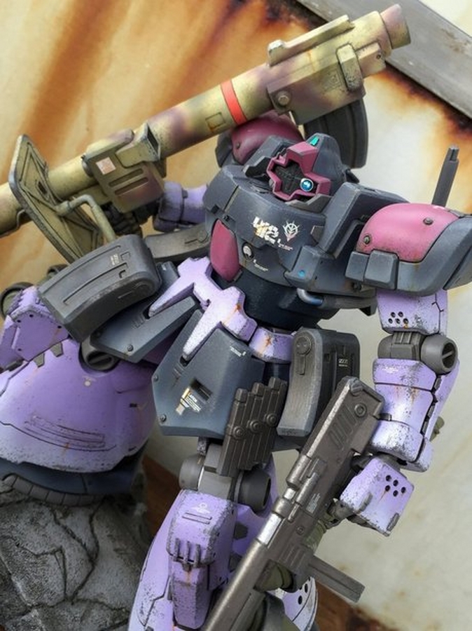 Custom Build: HGUC 1/144 Dom Tropen + Weathering