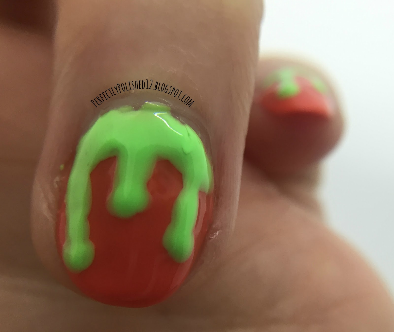 Perfectly Polished 12: Nickelodeon Slime Drip Nails