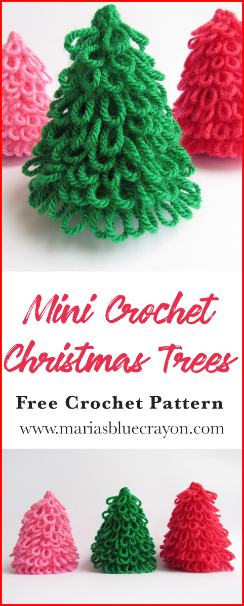 Crochet Mini Christmas Tree for Decoration - Free Crochet Pattern ...