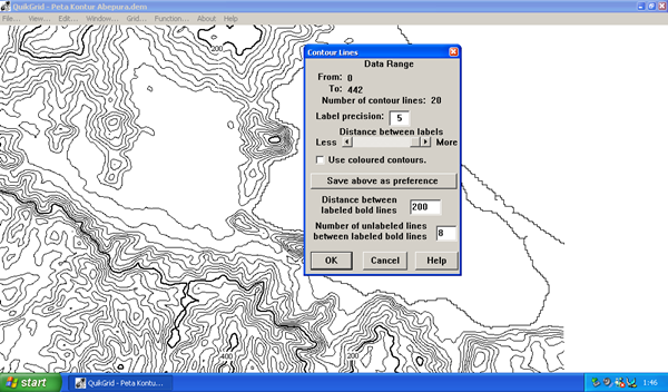 Blognya Lorens : Membuat Peta Kontur Memakai Data DEM SRTM