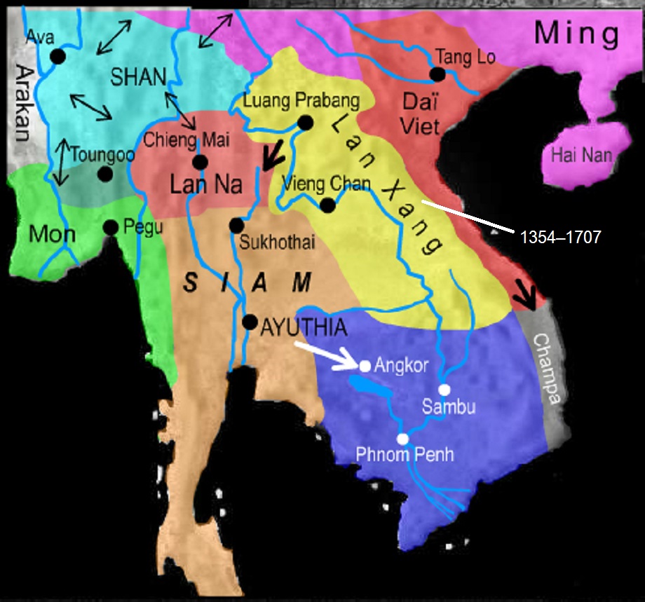 វិទ្យាសាស្រ្តយោធាកម្ពុជា: Kingdoms Around Khmer Empire