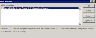 Kevin Greene IT Blog: SCOM 2012 - Visio Integration Add-In Not Loading