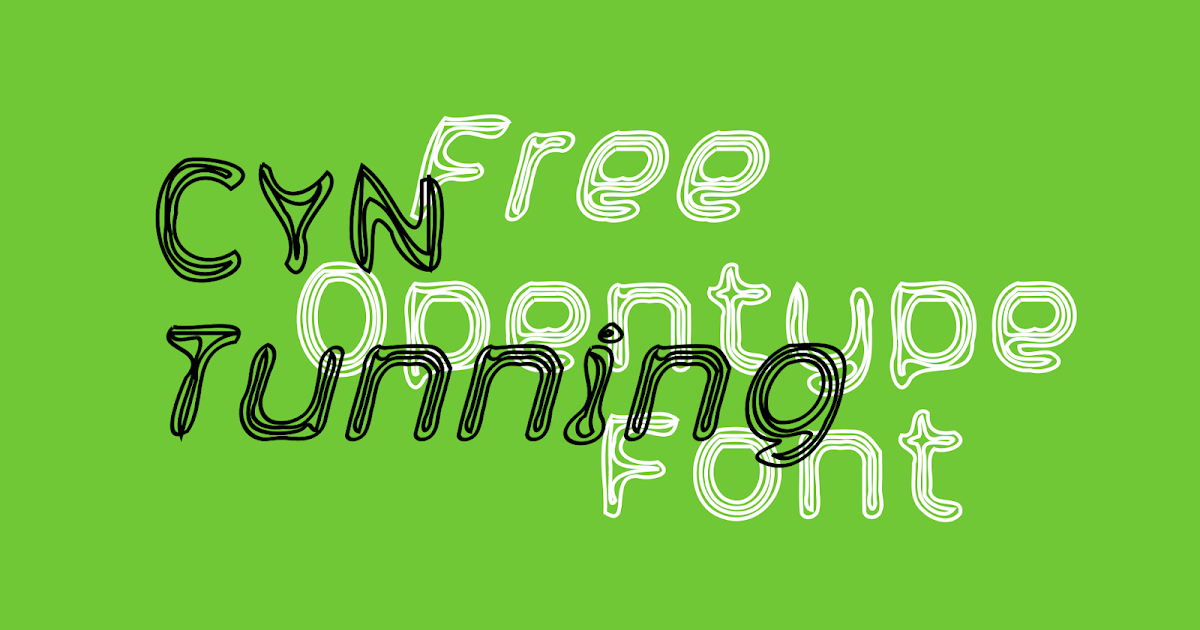CYN Tunning #Illustrated #Display #Free #Opentype #Font