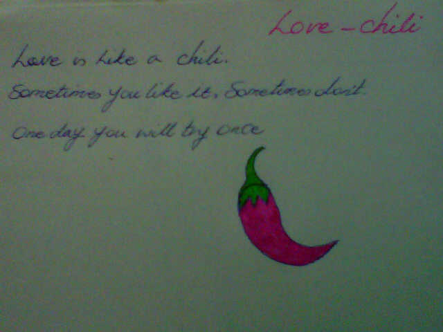 creative studies: Group Chili poem