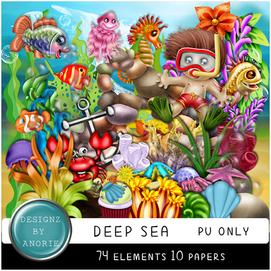 Designz by Anorie: Deep Sea + new element packs and frames
