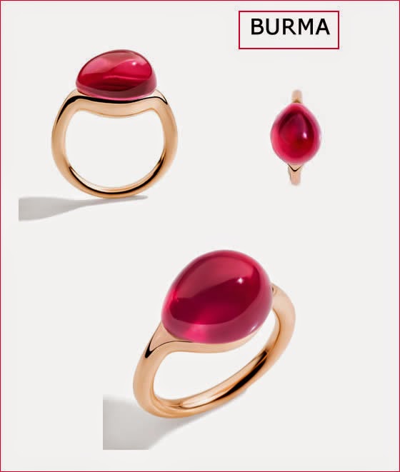 Pomellato rouge passion rings - Strawberry Leopard