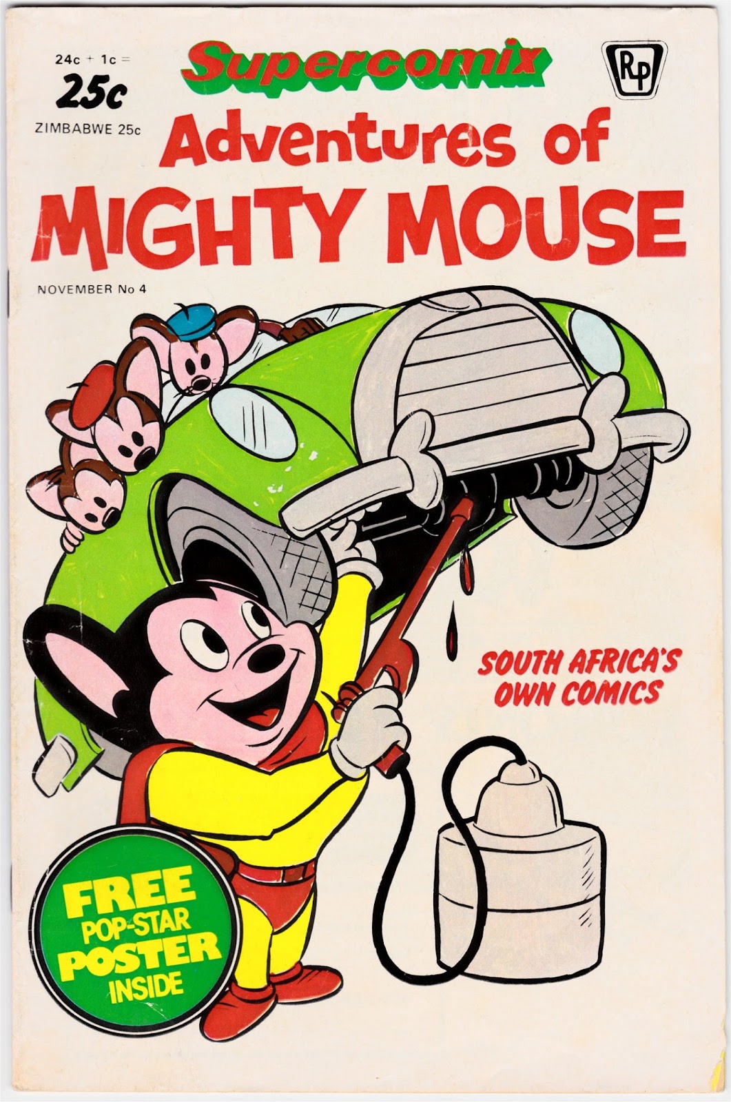 South African Comic Books: Supercomix Mighty Mouse Series