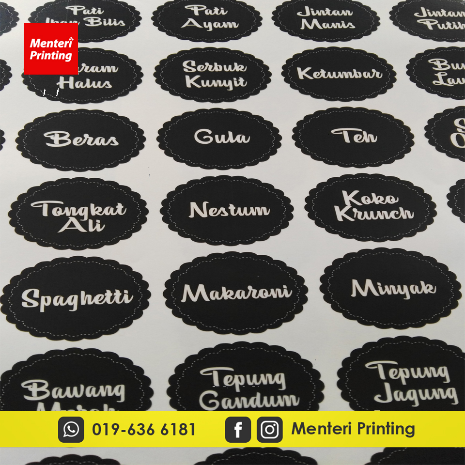 Sticker Label Produk