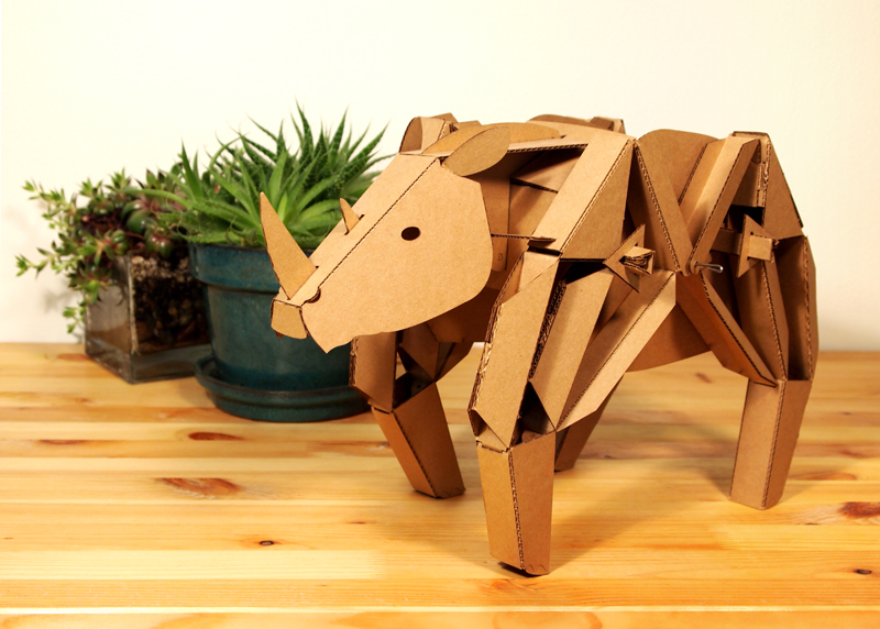 LinkNotes Kinetic Creatures Cardboard Robots linknotes-kinetic-creatures-cardboard-robots