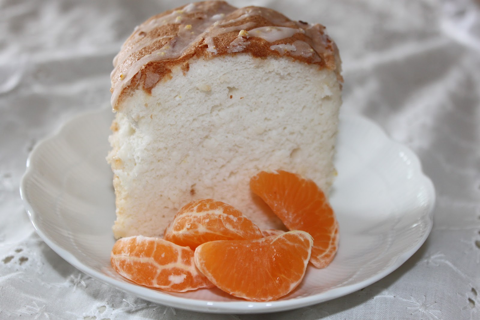 Recipes Plus More: Orange-Almond Angel Food Cake