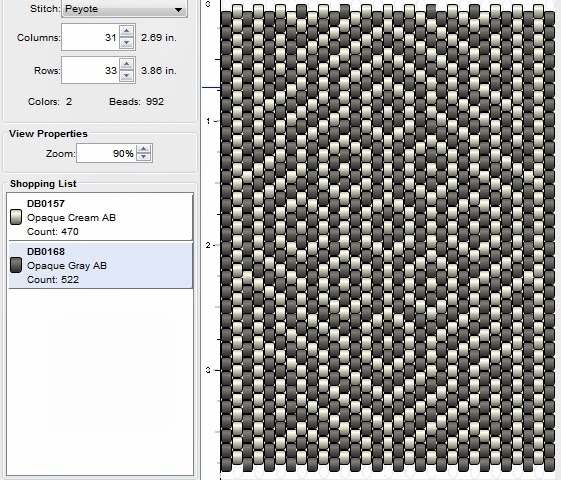 Imaginesque: Beading: Peyote Stitch Pattern 14