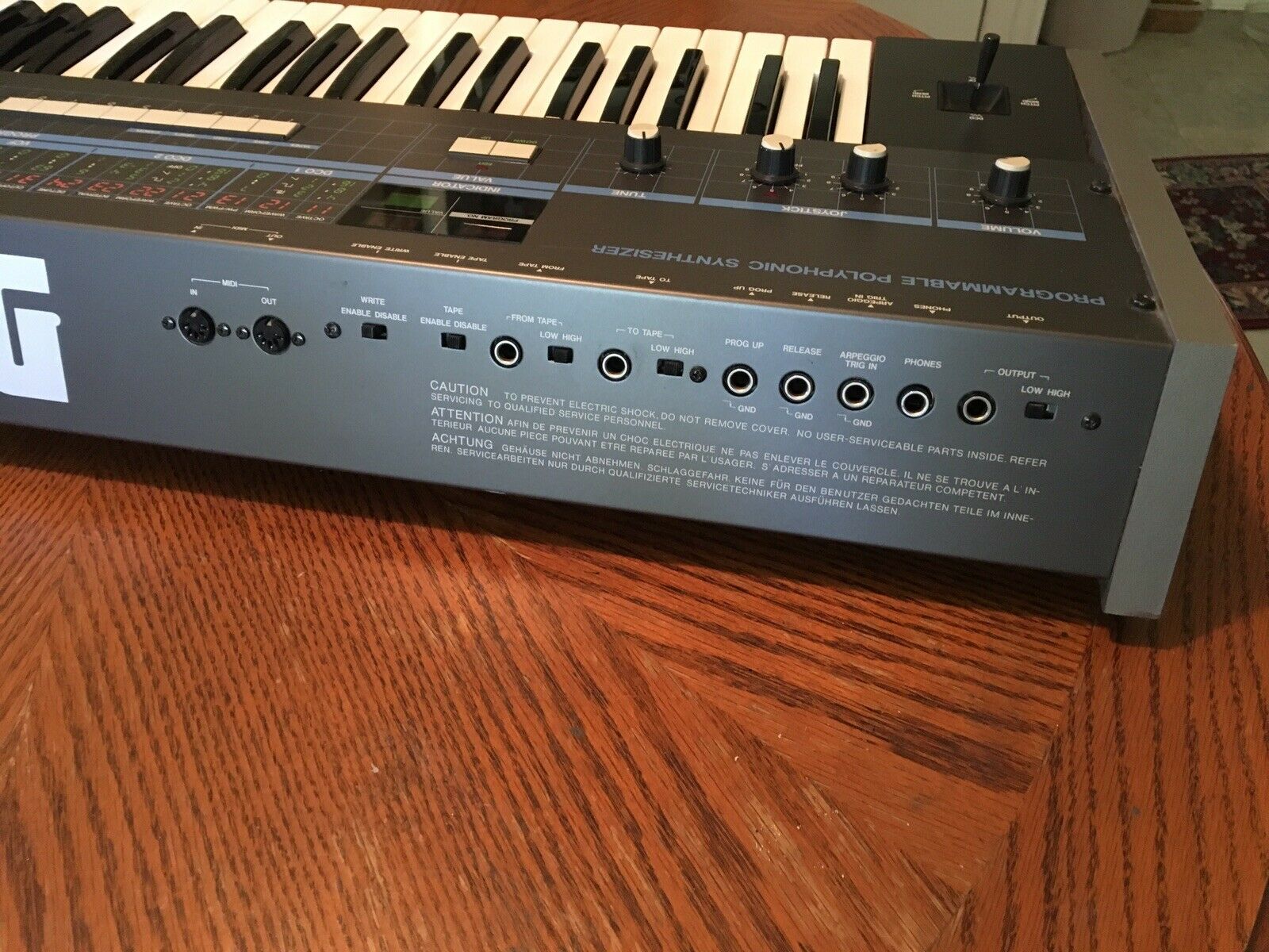 MATRIXSYNTH: Korg Poly 61M Analog Polyphonic Synthesizer 1983 SN 001681