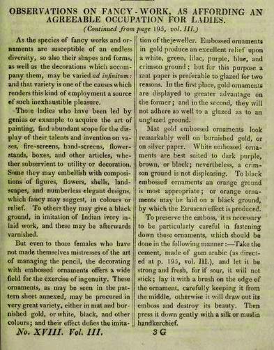 The Regency Blog of Lesley-Anne McLeod: "Observations on Fancy-Work"