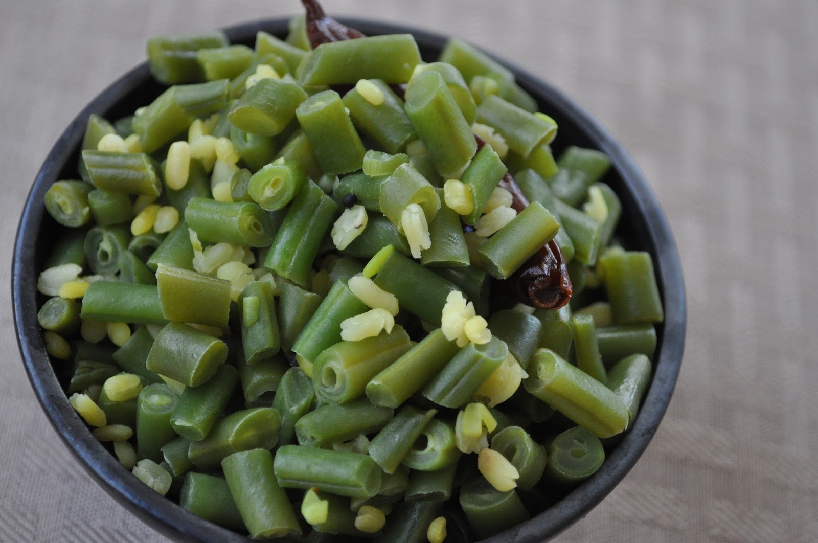 Cooking with Meena: Simple beans curry / thoran