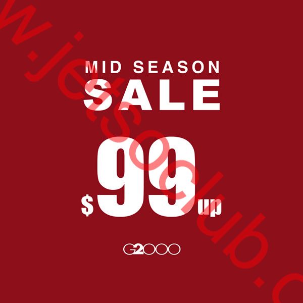 G2000：Mid Season Sale $99起 ( Jetso Club 著數俱樂部 )