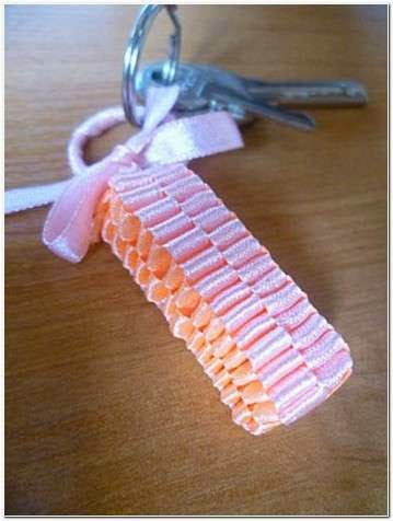 DIY Braided Ribbon Keychain - The Idea King