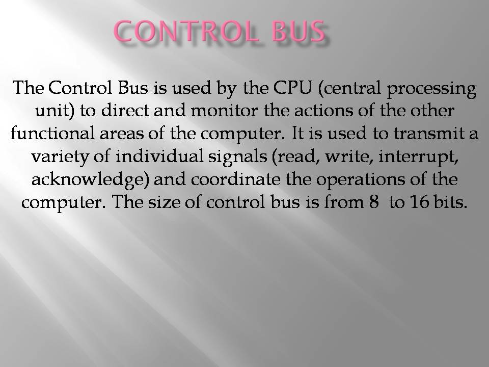 System Bus - Computer Information