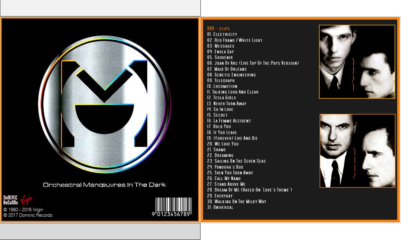 MUSICOLLECTION: OMD - Messages - OMD Greatest Hits (4CD &1 DVD) - 2017