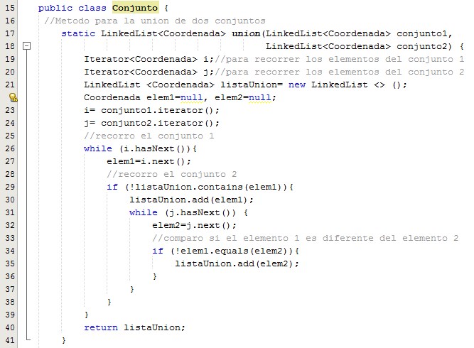 ESTRUCTURAS DE DATOS: Java:Unión, Intersección y Diferencia entre conjuntos